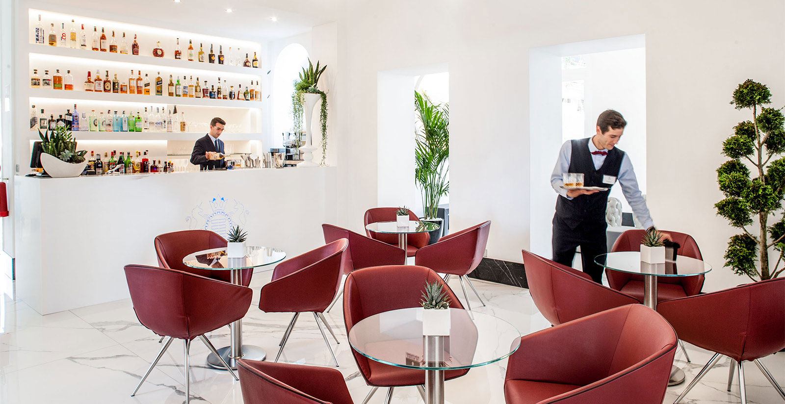 Sunset Bar in Sanremo, the lounge bar of Miramare The Palace