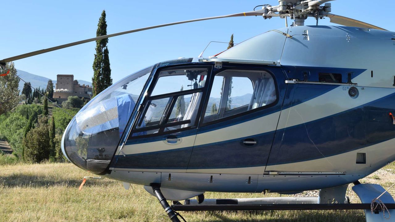 Choose Castello di Velona for heliport & electric car charging station