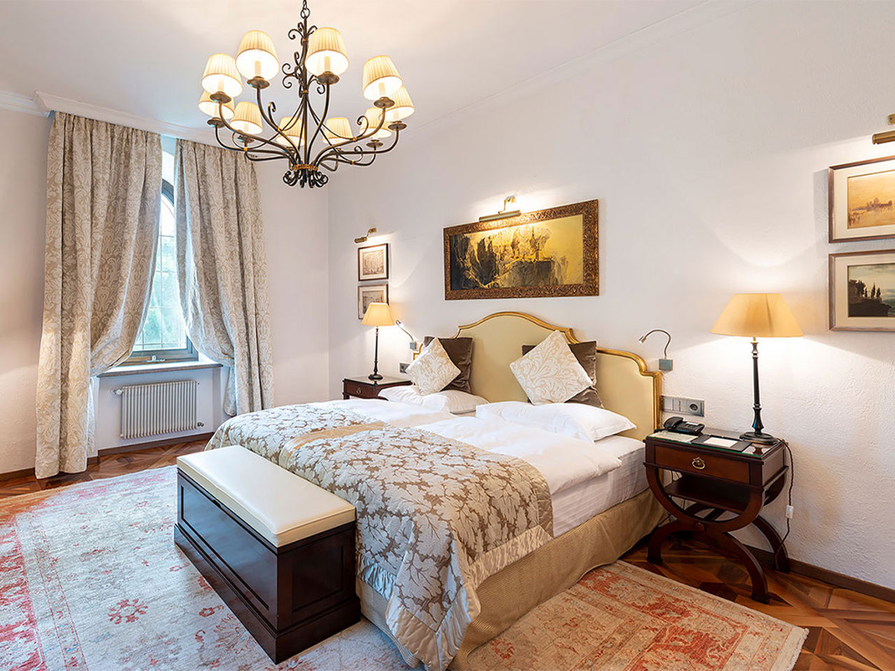 Entdecken Sie den Suite Castello Komfort des Palace Merano