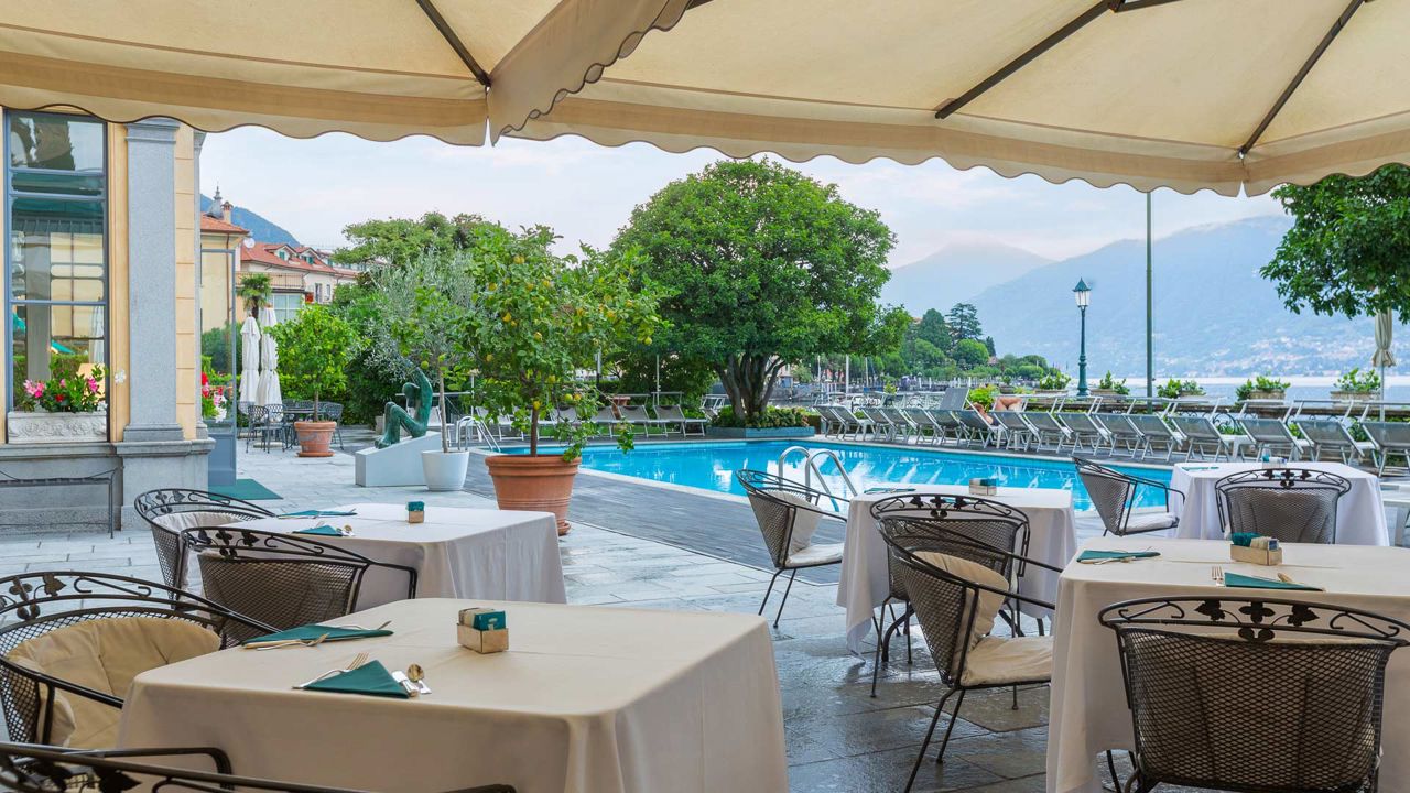Panoramic restaurant La Veranda at GH Menaggio, Lake Como