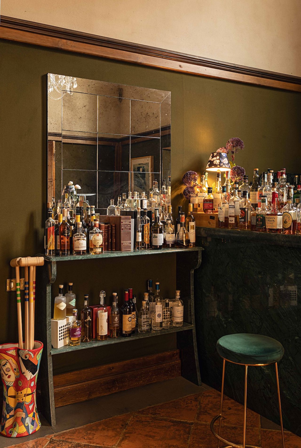 Enjoy a cocktail at the Magnolia Bar of La Certosa di Maggiano Siena
